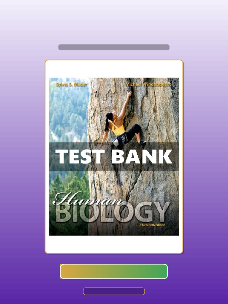 Ultimate Bundle Human Biology 13th Edition Mader eBook and TestBank ...