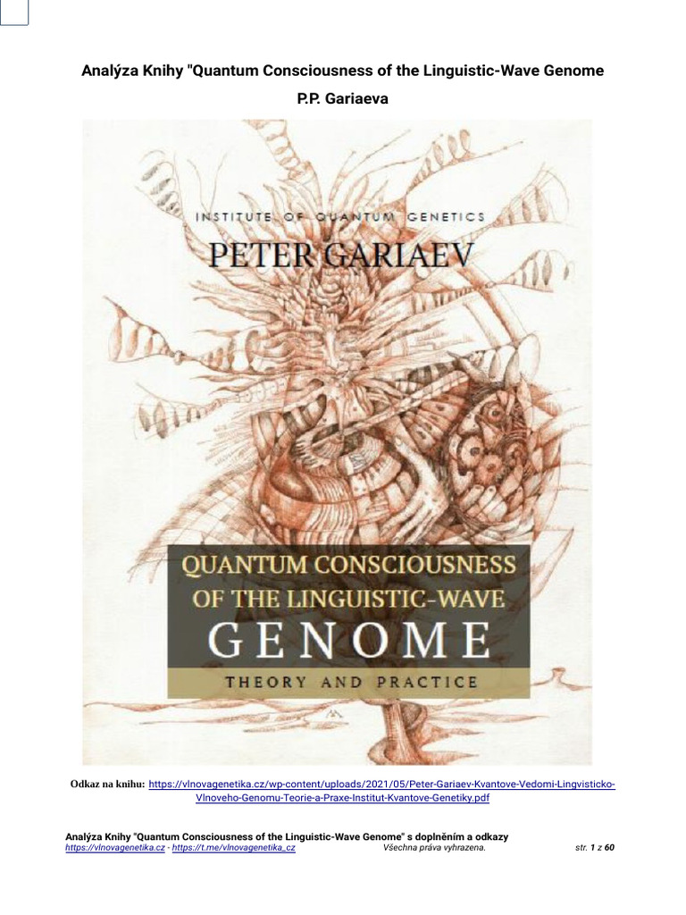 Analýza_Knihy _Quantum_Consciousness_of_the_Linguistic_Wave_GenomeP | PDF