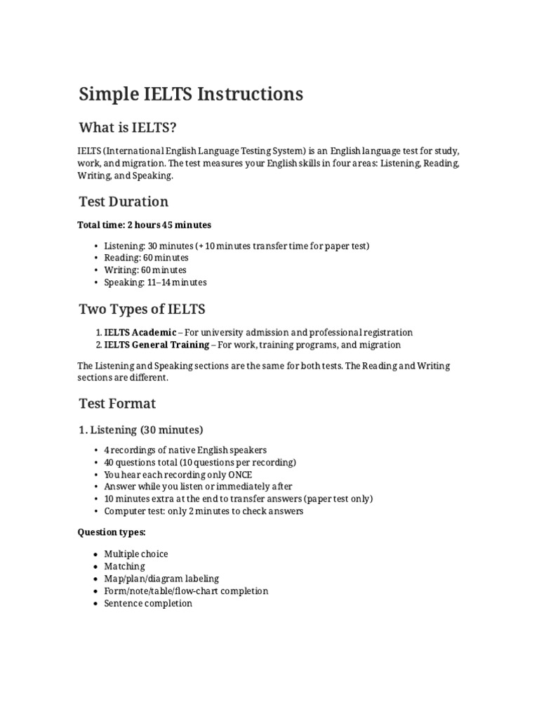 Ielts Document | PDF | International English Language Testing System ...