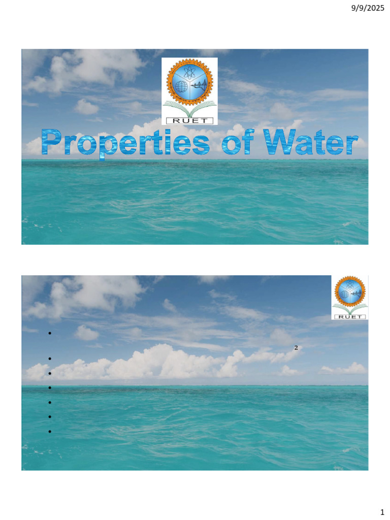 Properties of Water CE | PDF | Properties Of Water | Water