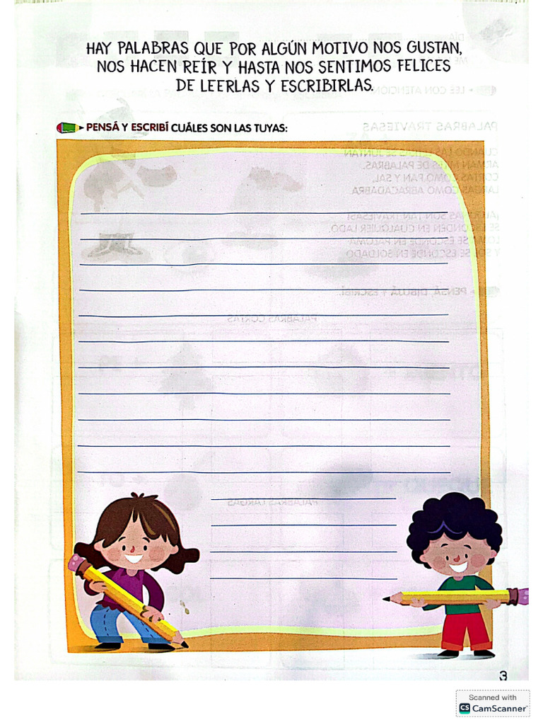 Actividades Lectura y Escritura | PDF