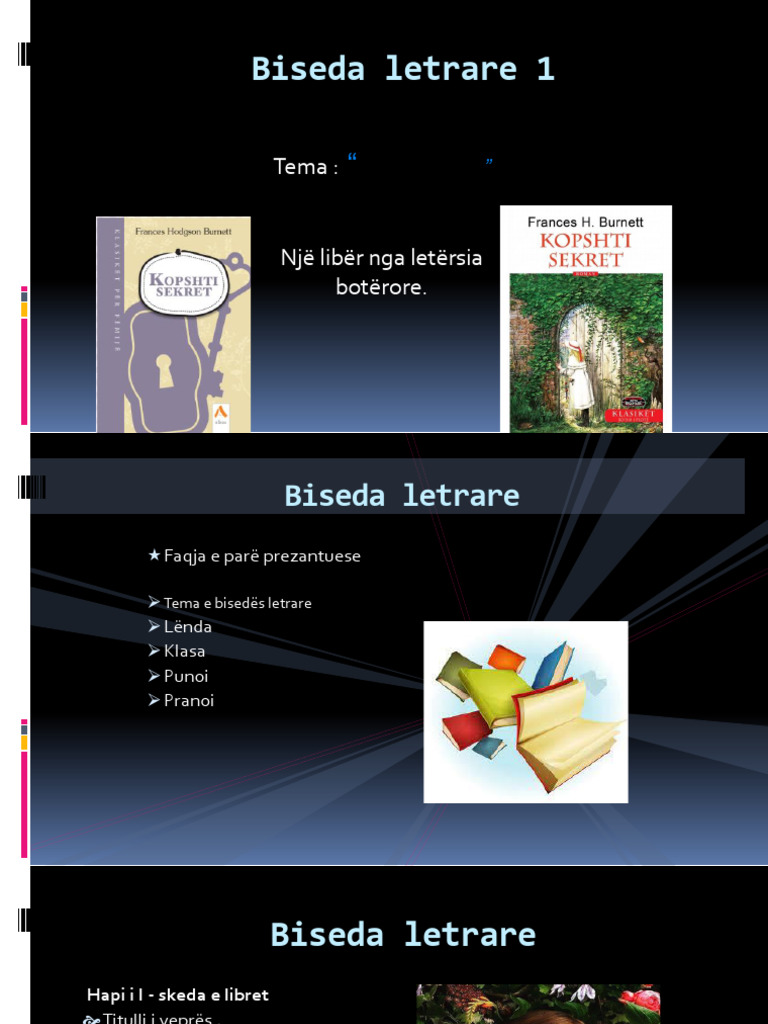 Hapat e bisedes letrare 1 - kl 7 (3) | PDF