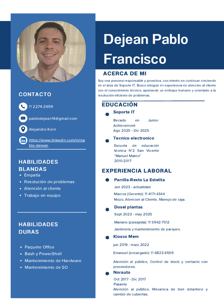 Curriculum Vitae Pablo | PDF