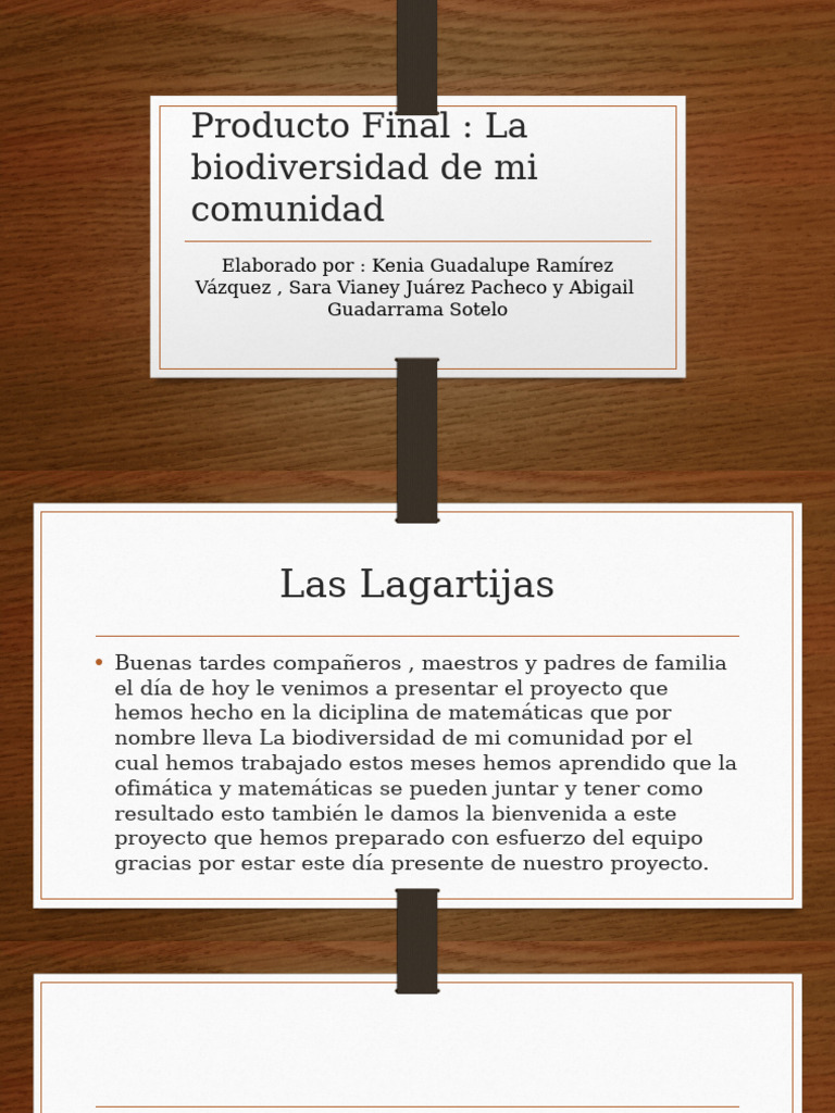 Biodiversidad y Lagartijas en Mi Comunidad | PDF