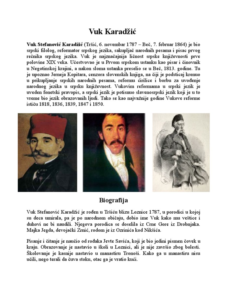 Vuk Karadžić | PDF
