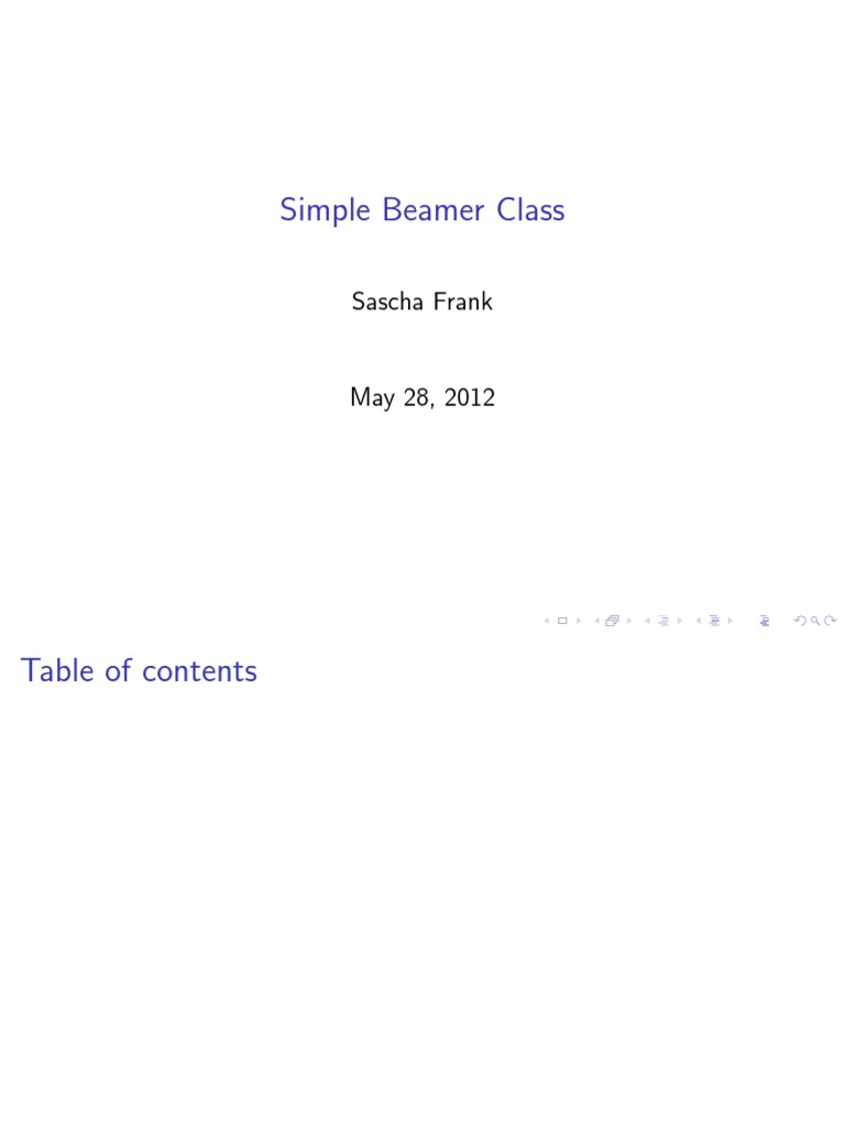 Beamer Class & LaTeX Guide | PDF