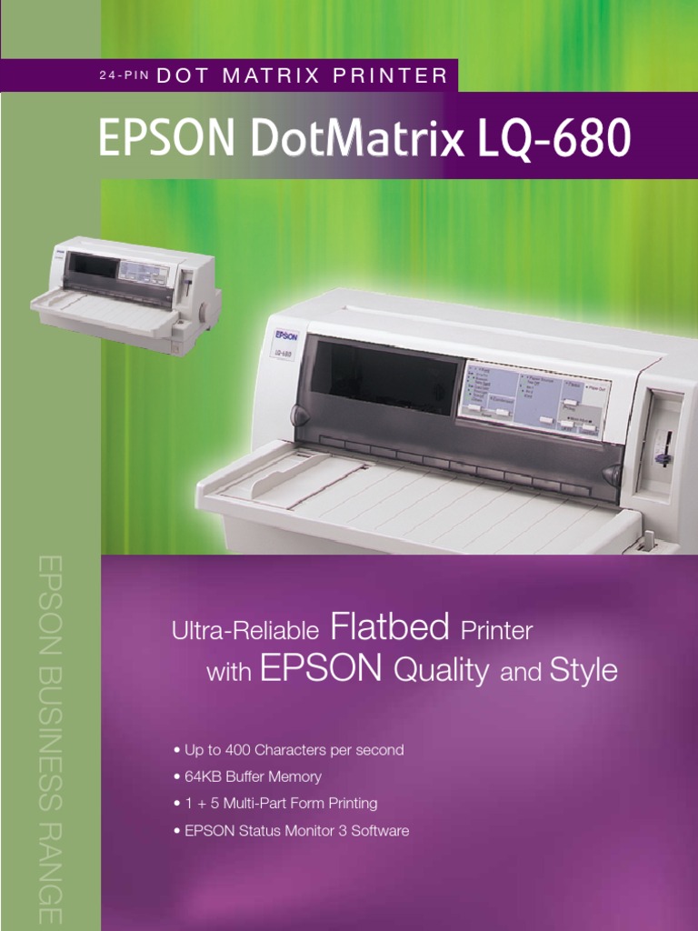 LQ 680 | PDF | Printer (Computing) | Office Equipment
