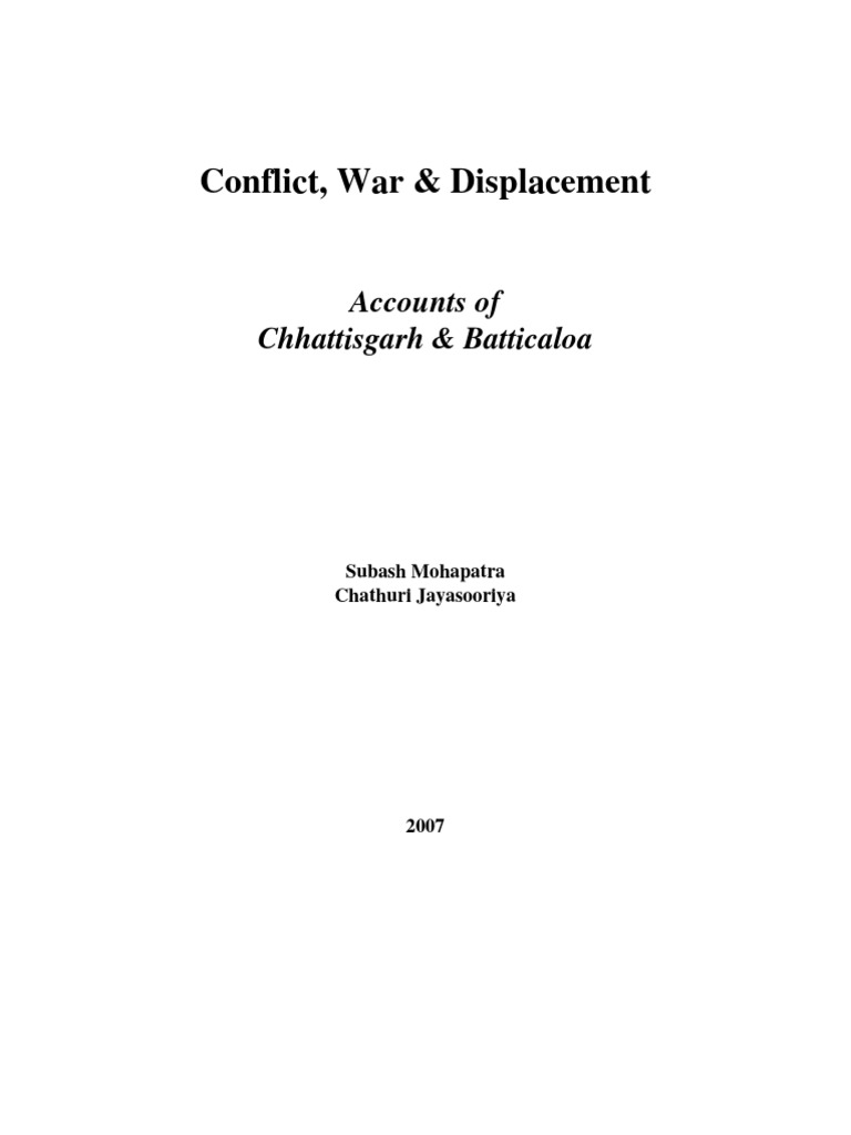Chhattisgarh Conflict and Displacement Analysis | PDF