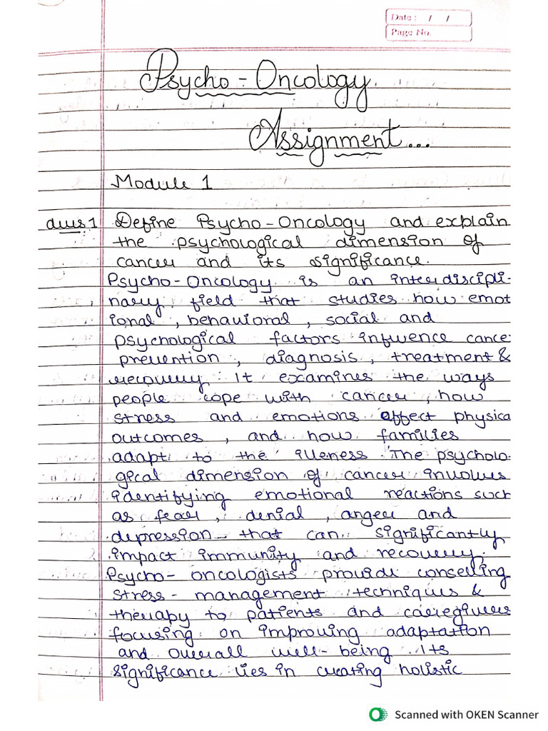 Psycho Oncology | PDF