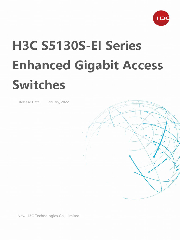 H3C S5130S-EI Gigabit Switch Overview | PDF | Computer Network ...