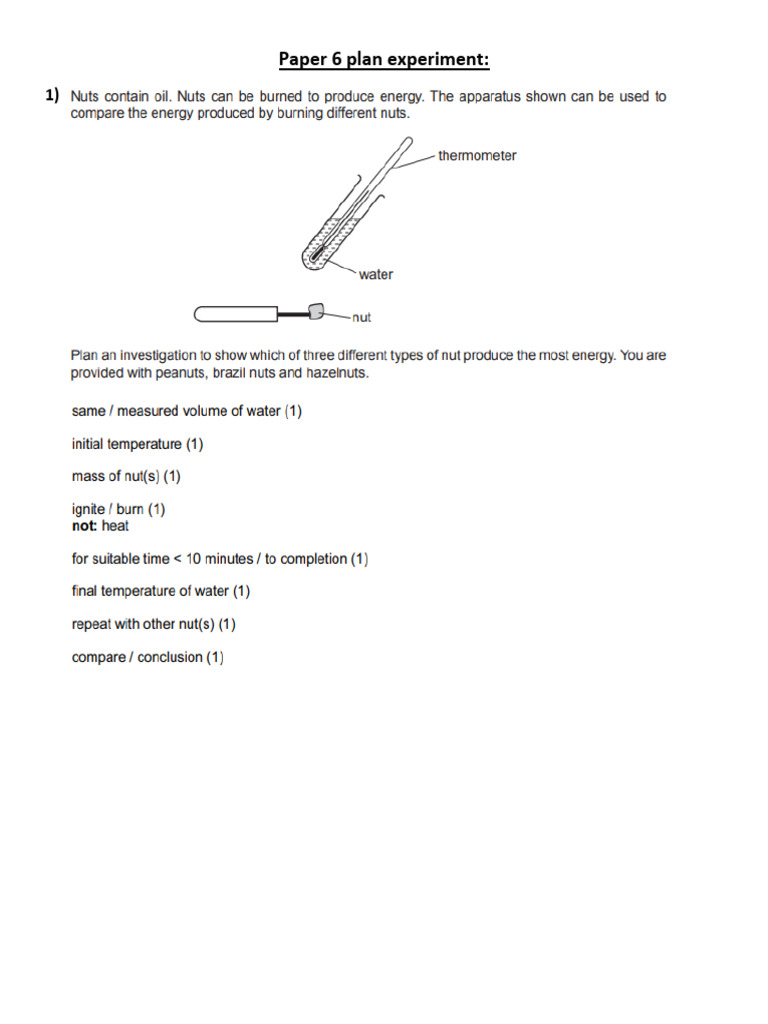 Paper 6 Plan Experiment | PDF