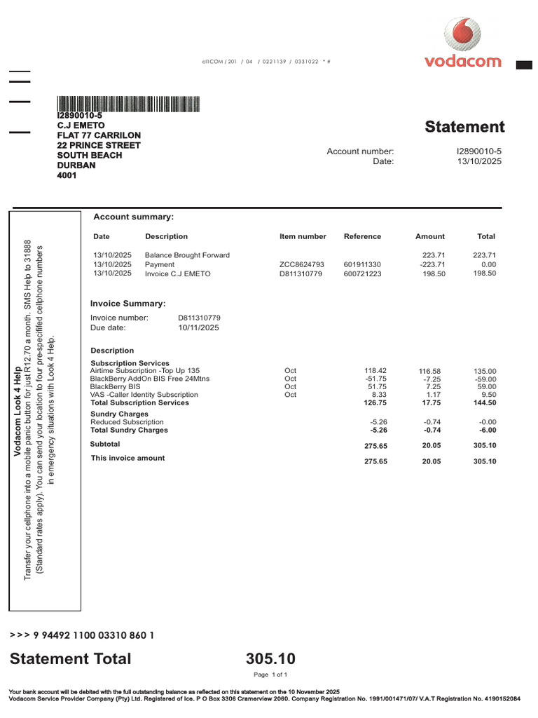 Proof of Address | PDF | Invoice | Accounting