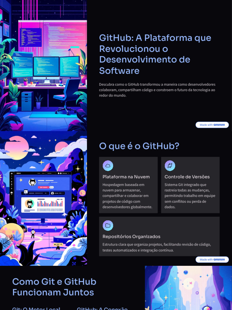 GitHub-A-Plataforma-que-Revolucionou-o-Desenvolvimento-de-Software | PDF | Inteligência ...