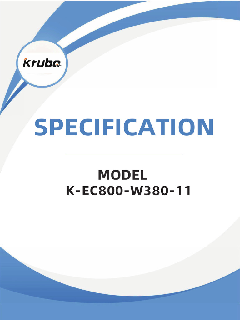 K-EC800-W380-11 Fan Specification Guide | PDF | Relay | Electricity