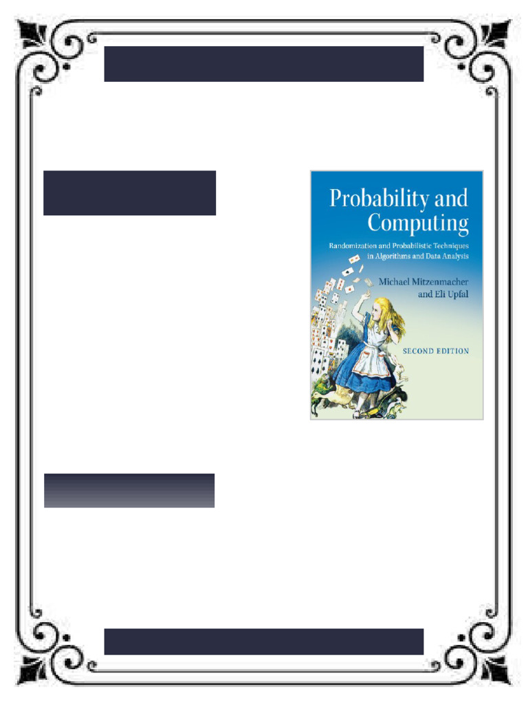 Probability and Computing Randomization and Probabilistic Techniques in ...