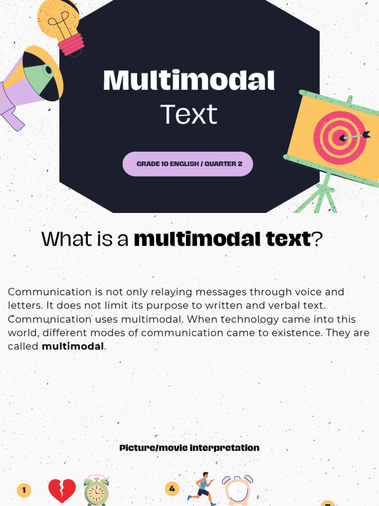 Lesson 6 Multimodal Text | PDF | Communication | Body Language
