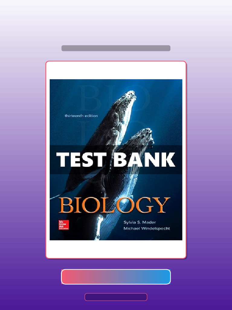 Ultimate Bundle Biology 13th Edition Mader eBook and TestBank Bundle | PDF