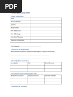 Patient Discharge Form Template | PDF