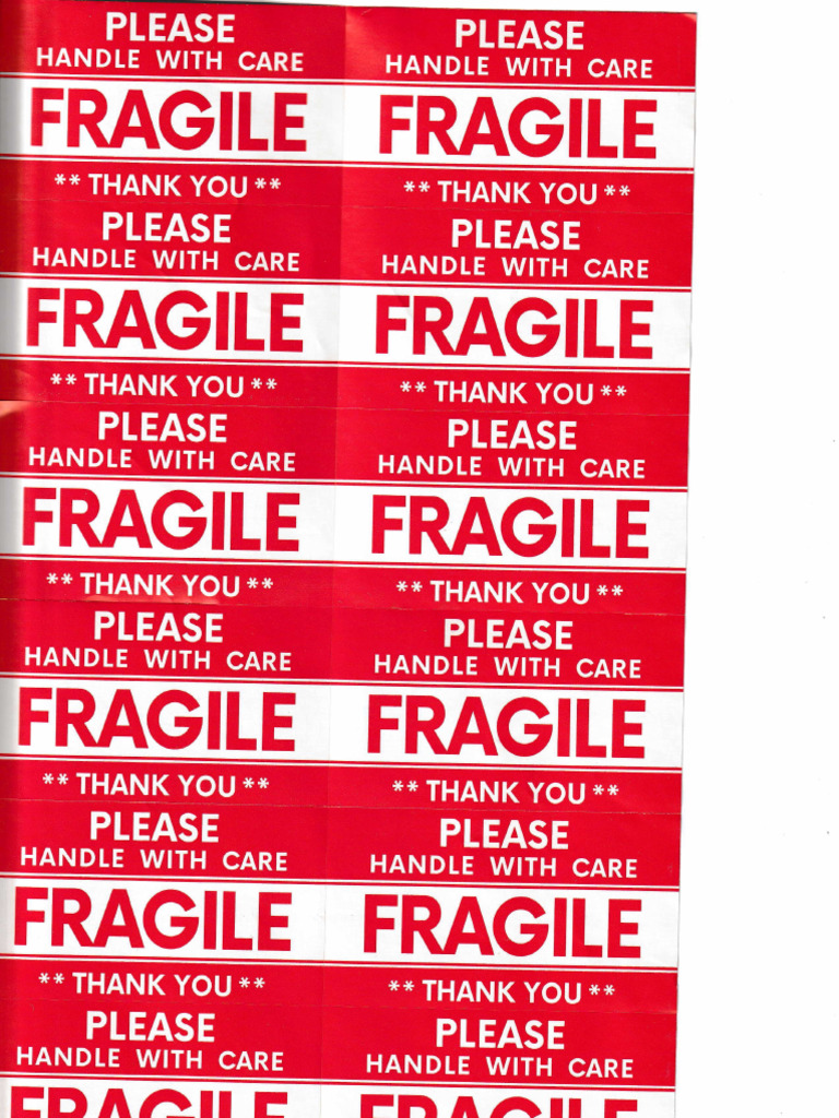Fragile Labels - 20240401 - 0001 | PDF