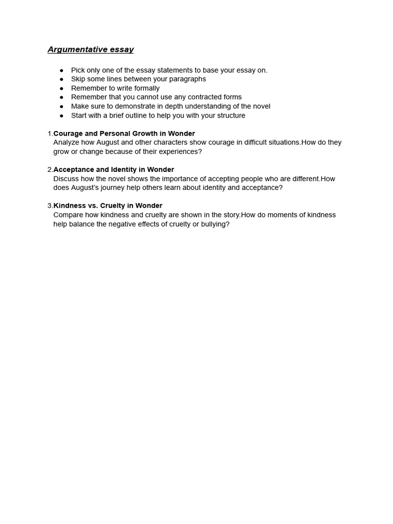 Argumentative Essay | PDF