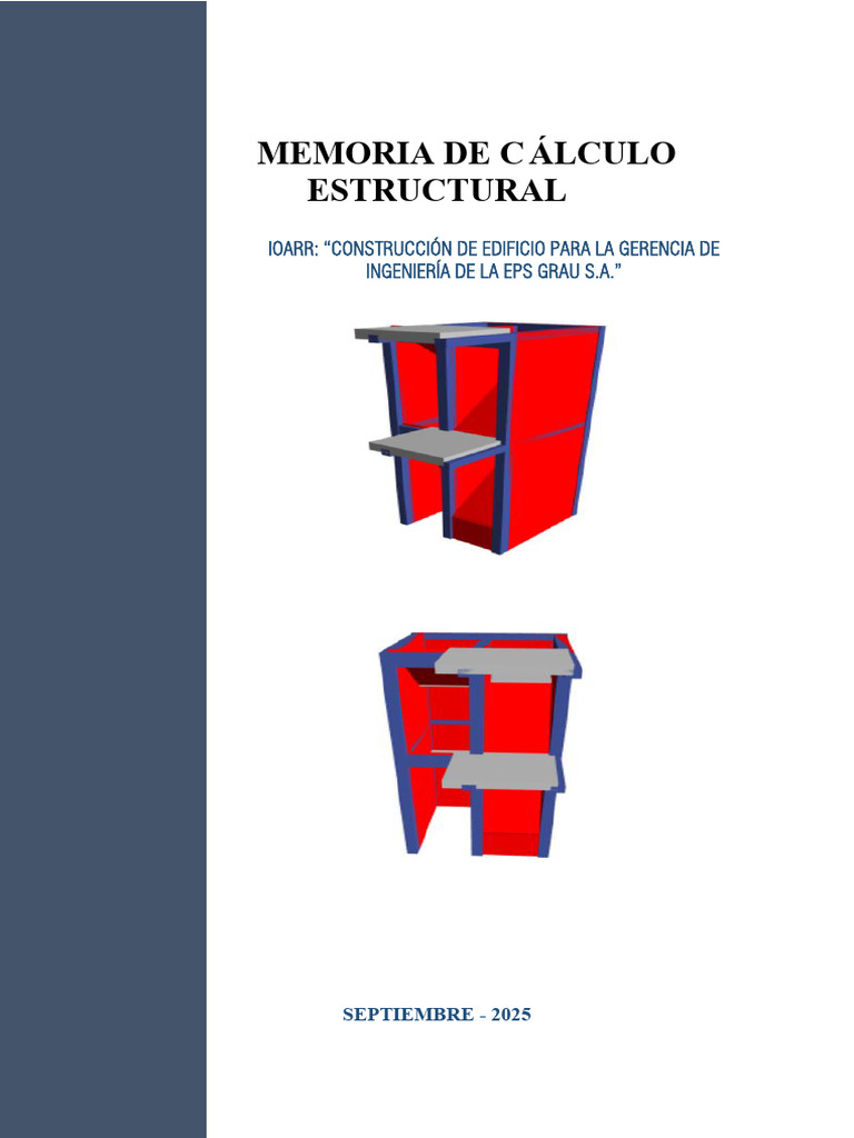 Memoria de Cálculo Estructural EPS Grau | PDF | Ingeniería estructural ...