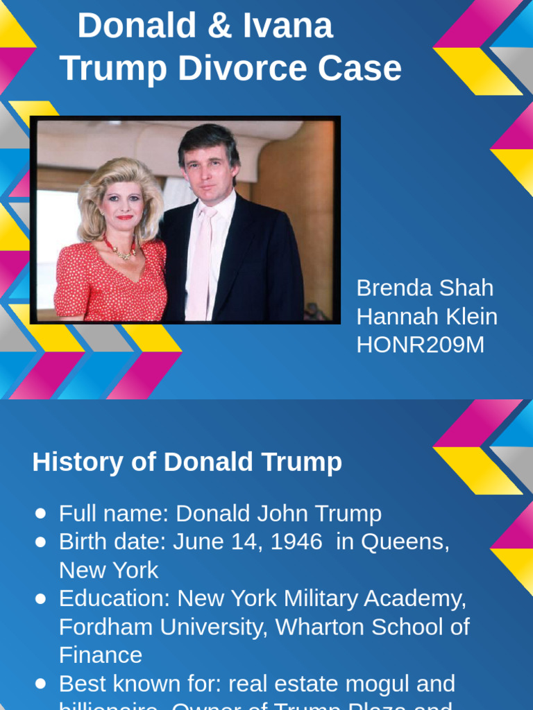 Trump Divorce Case Overview | PDF | Ivanka Trump | Trump Family