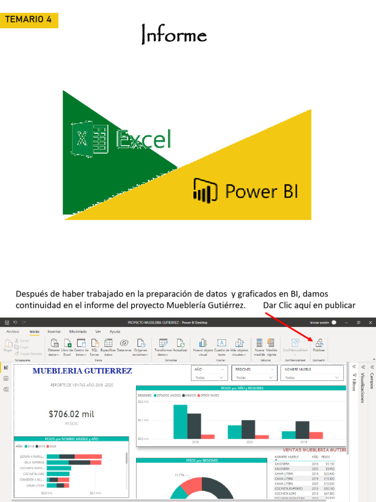 Tutorial - INFORME EN POWER BI | PDF