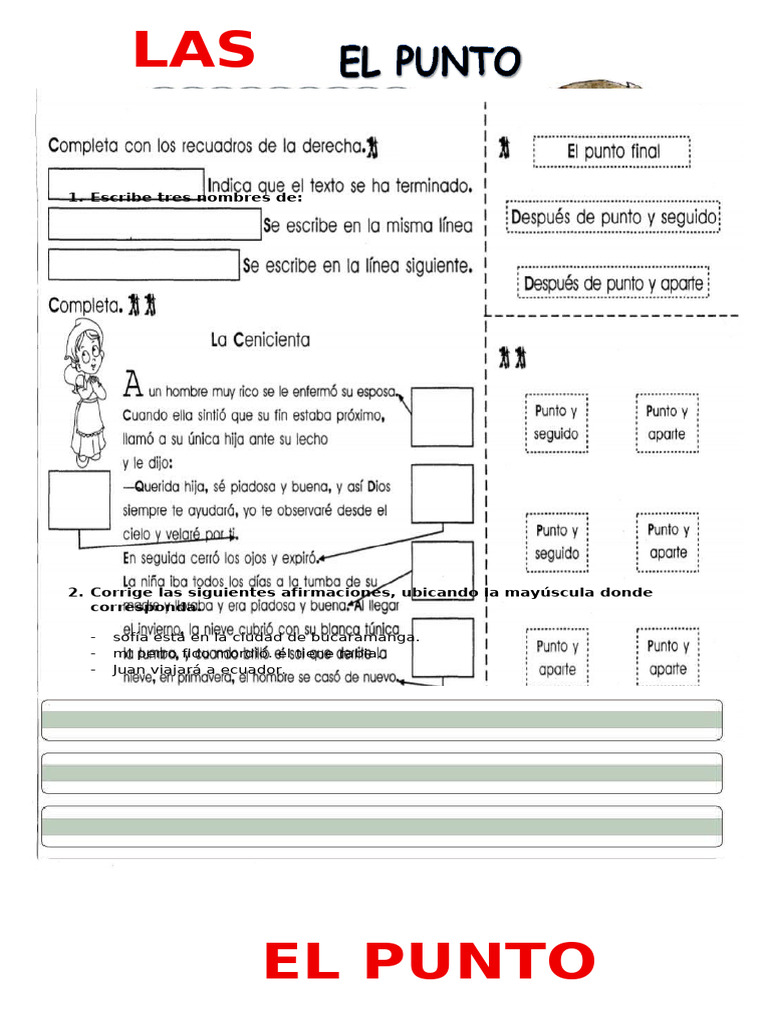 Actividad El Punto y La Mayúscula | PDF
