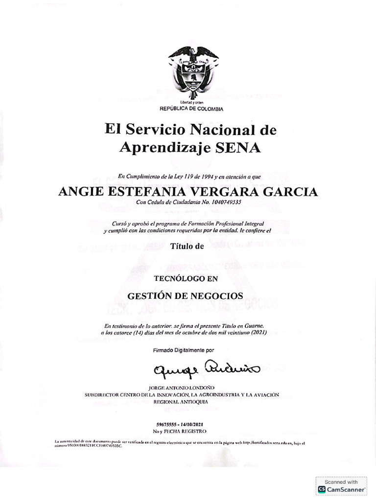 acta de tecnóloga | PDF