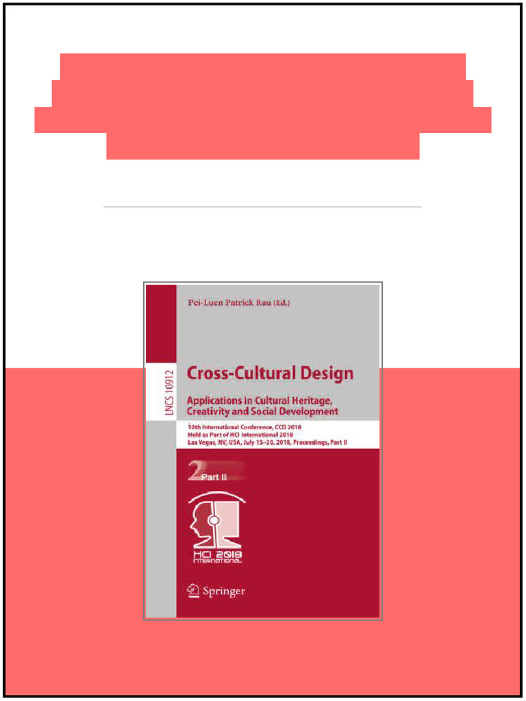 Cross Cultural Design Applications in Cultural Heritage Creativity and ...