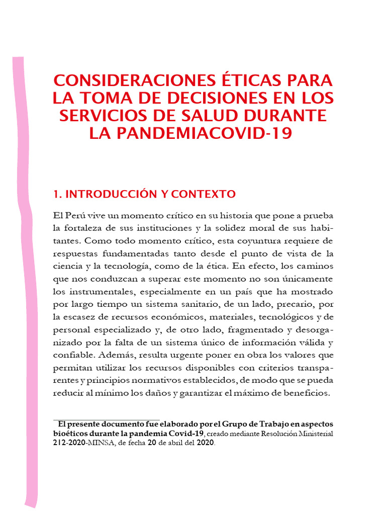 Lectura Etica Covid | PDF | Unidad de Cuidados Intensivos | Cuidado de ...