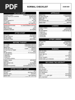 Cessna 182 Normal Procedures Checklist | PDF
