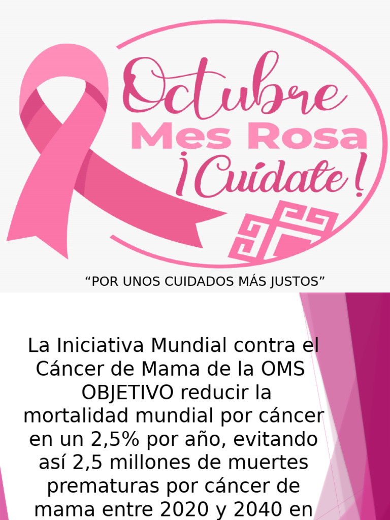 Iniciativa OMS: Reducir Cáncer de Mama | PDF