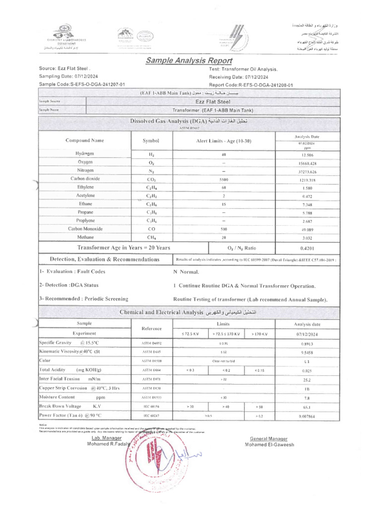 EAF 1 - ABB Transformer | PDF