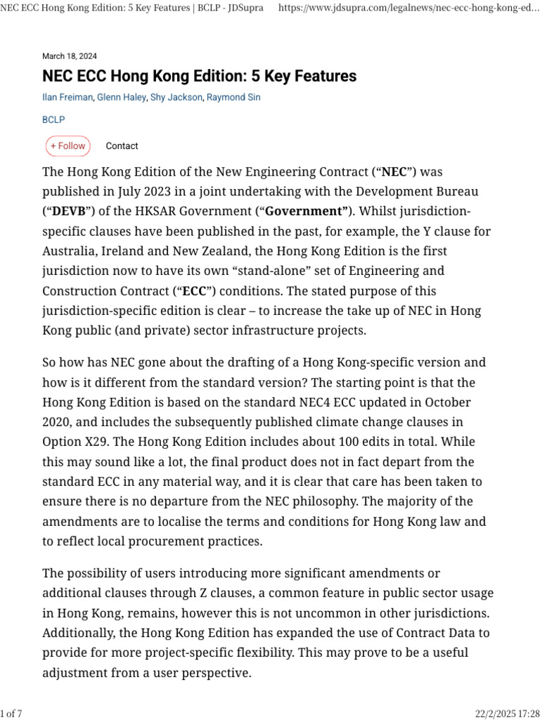 NEC Hong Kong Edition: Key Features Explained | PDF | Business