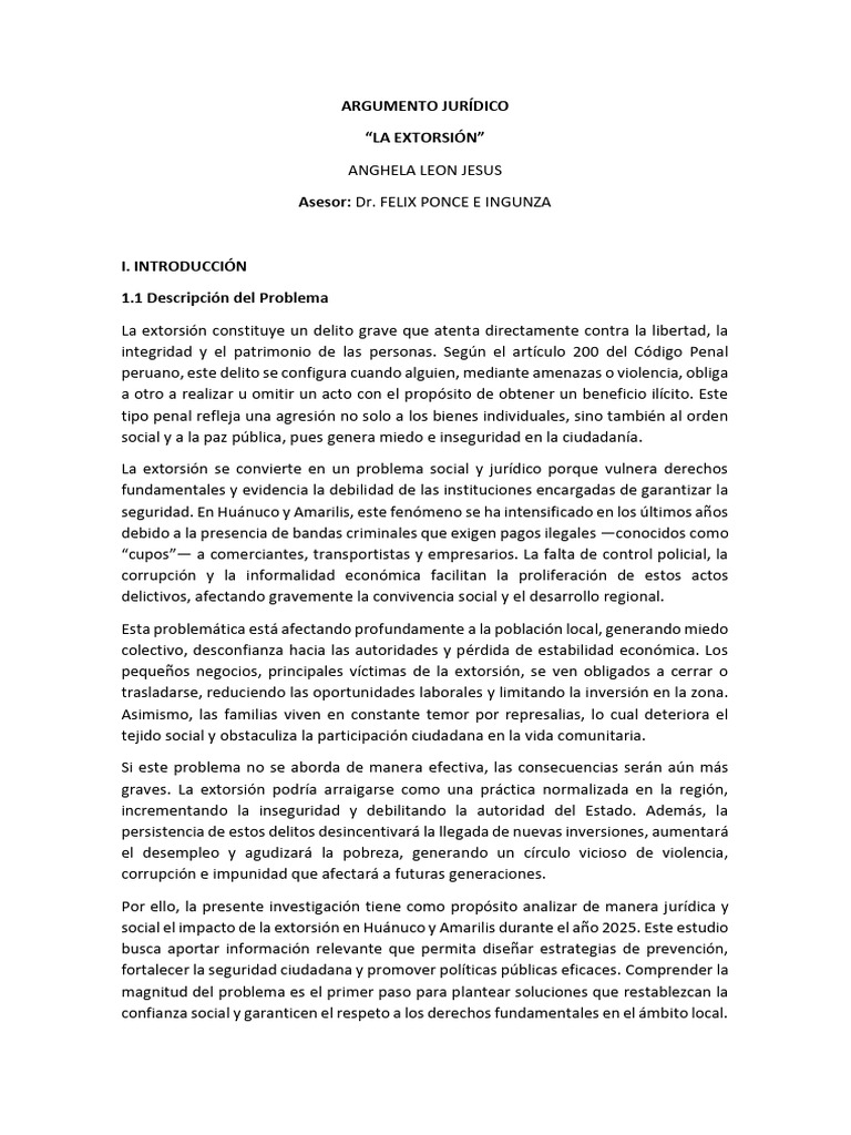 ANGHELA | PDF | Extorsión