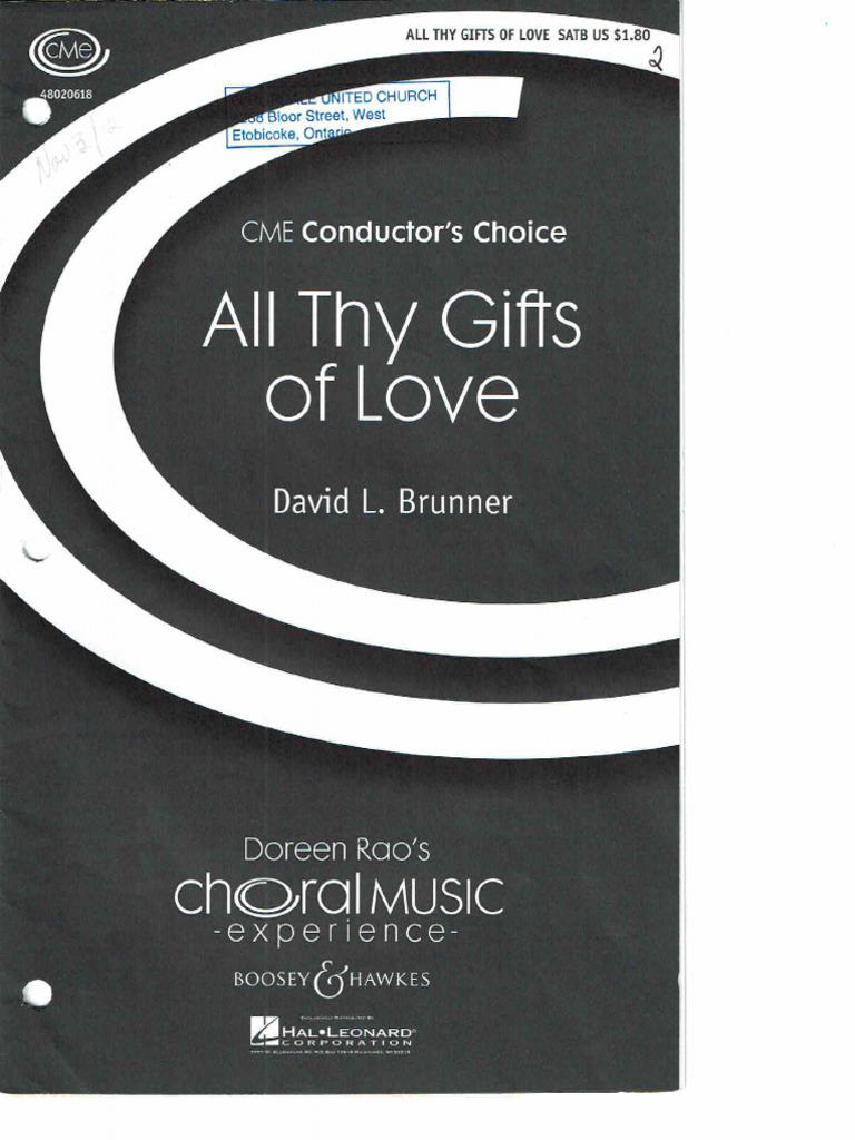 All Thy Gifts of Love | PDF