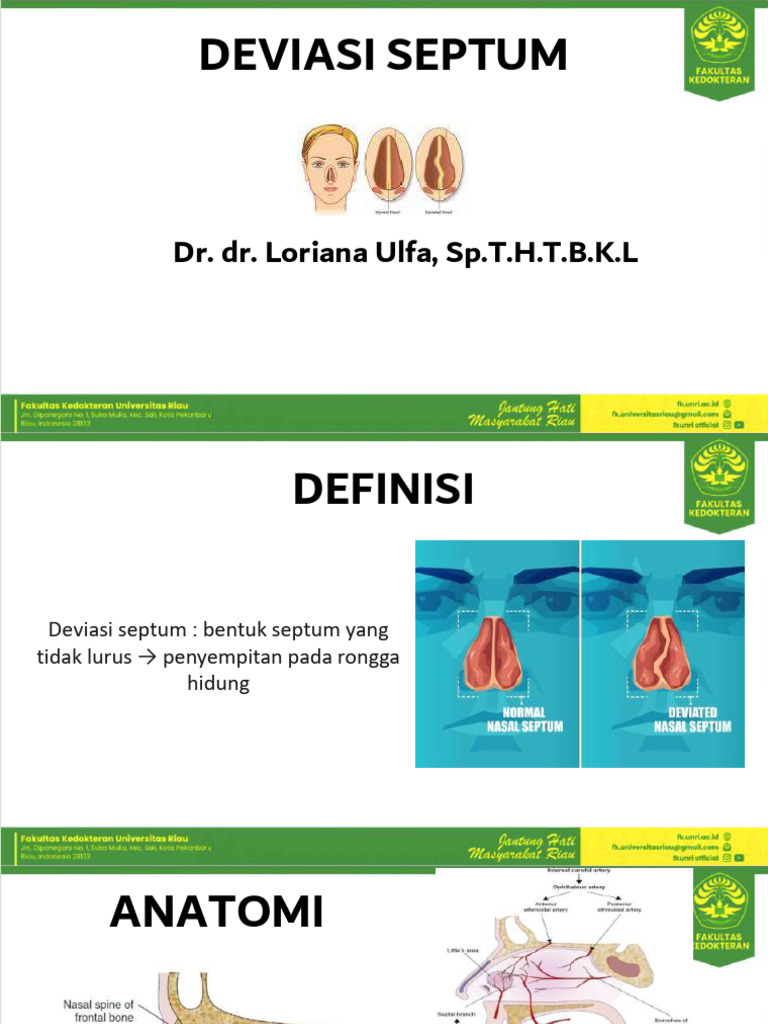 Septum Deviasi Tht | PDF