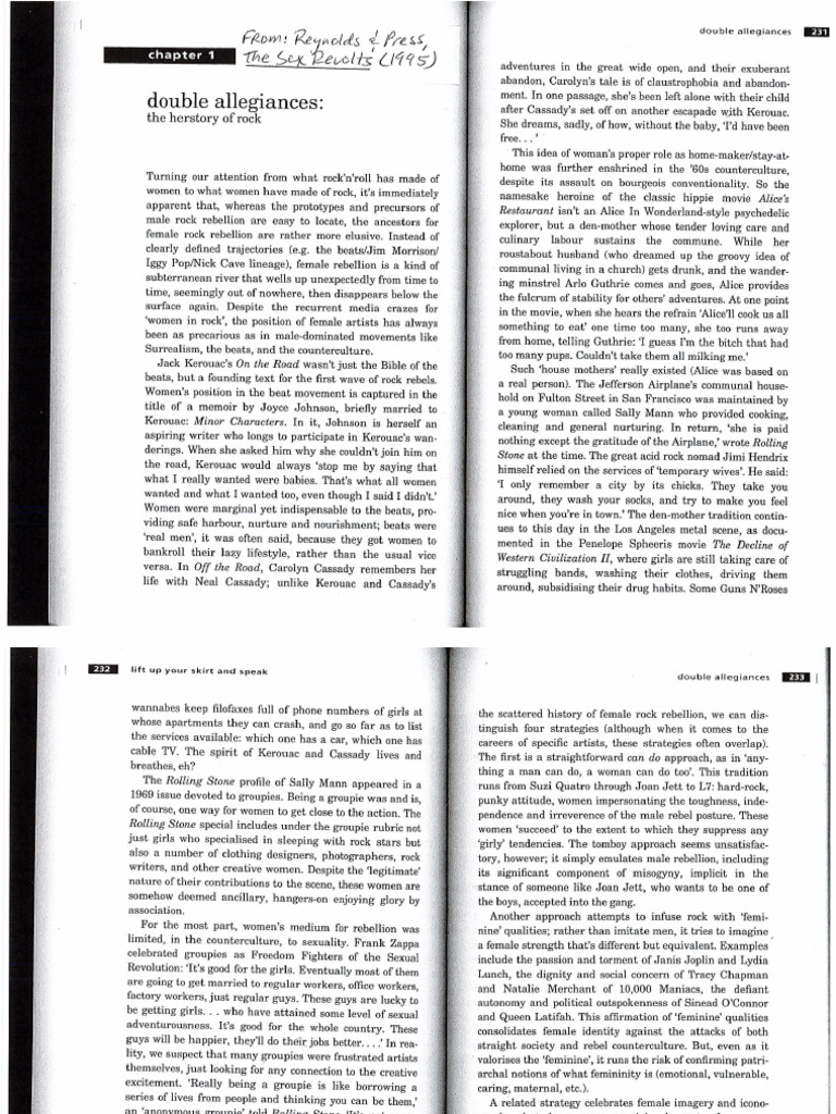 Double Allegiances The Herstory of Rock | PDF