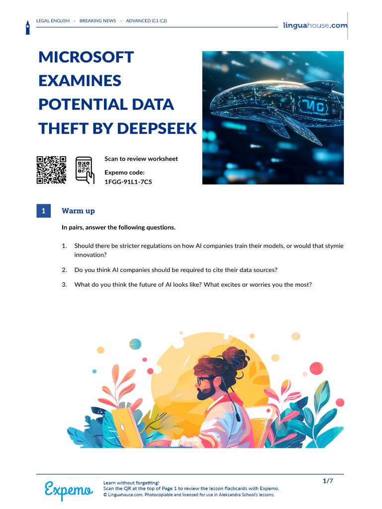 Microsoft Examines Potential Data Theft by Deepseek British English ...
