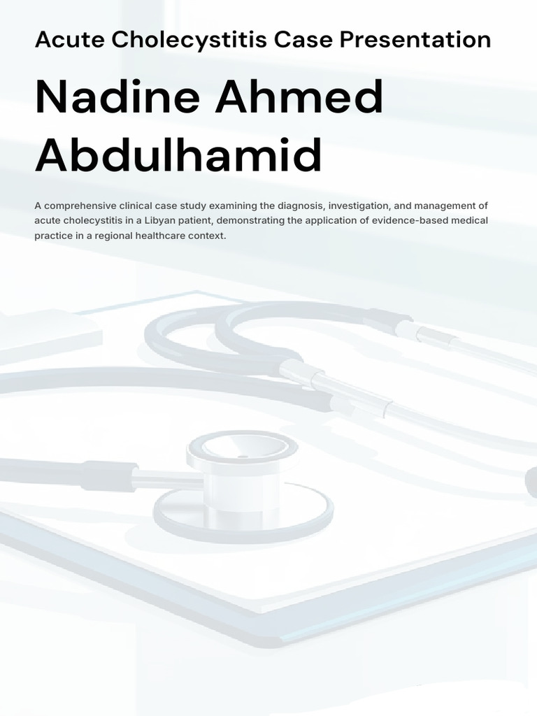 Acute Cholecystitis Case Presentation | PDF | Medical Specialties ...