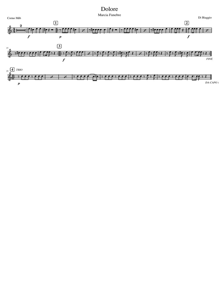 Dolore Horn Eb | PDF