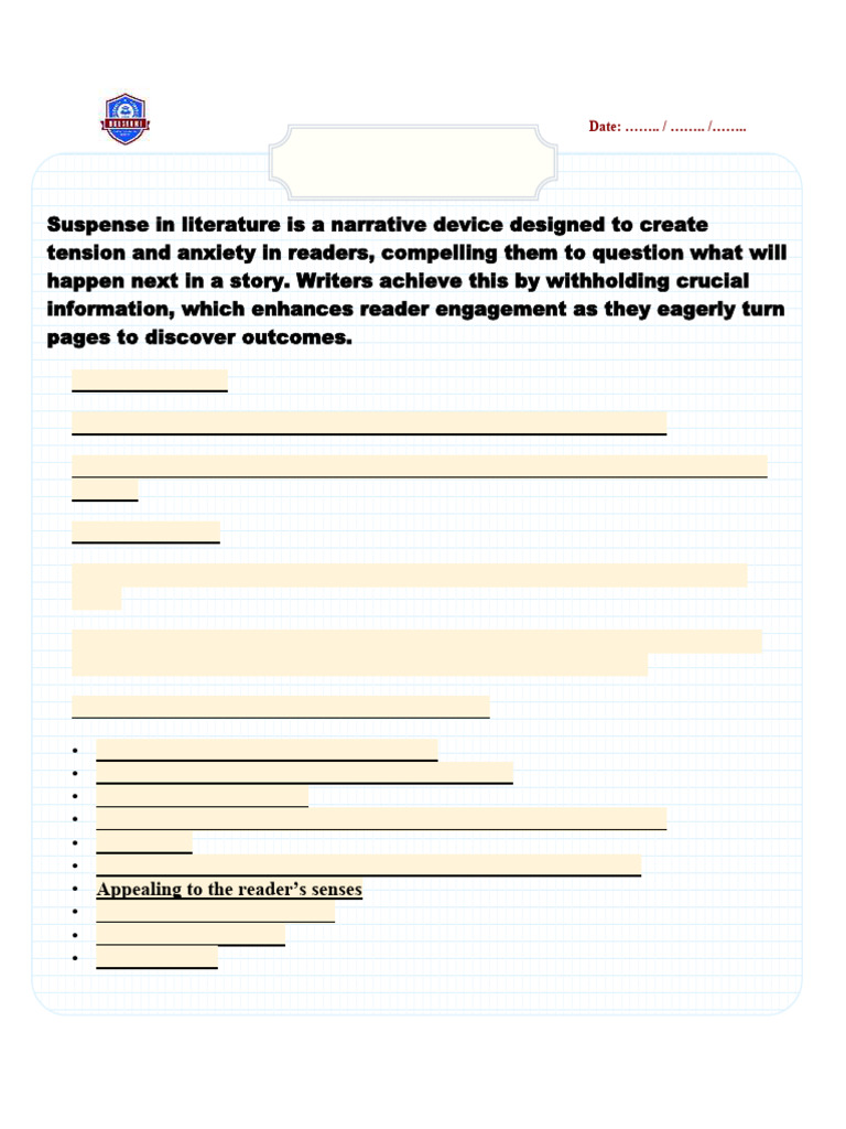 Suspense Writing | PDF | Ellipsis | Style (Fiction)