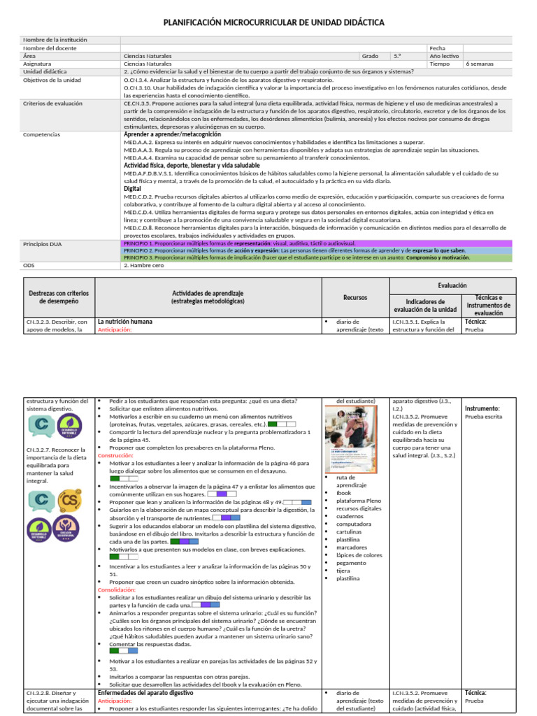 Sistemas Pud n5 u2 In | PDF | Aprendizaje | Evaluación