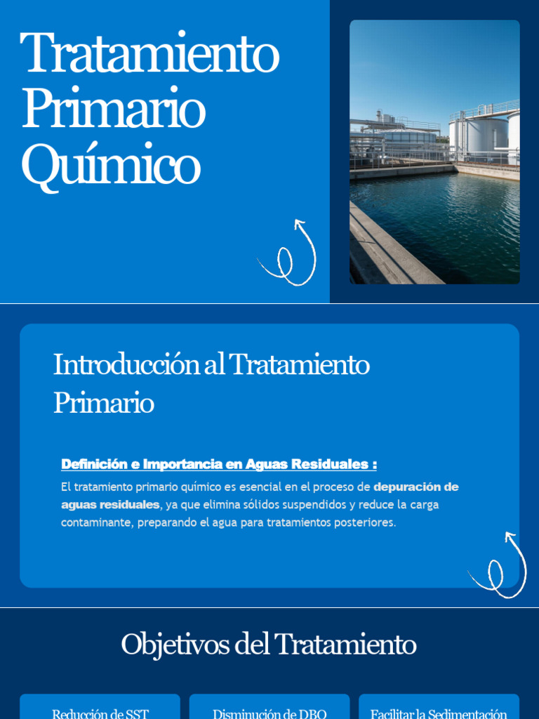Presentación - Tratamiento Primario Químico PDF | PDF | Tratamiento de aguas residuales ...