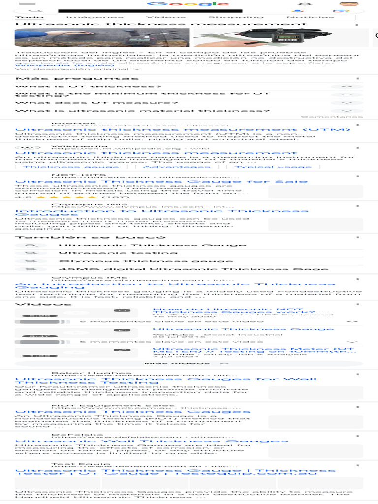 UT Thickness - Buscar Con Google | PDF | Nondestructive Testing ...