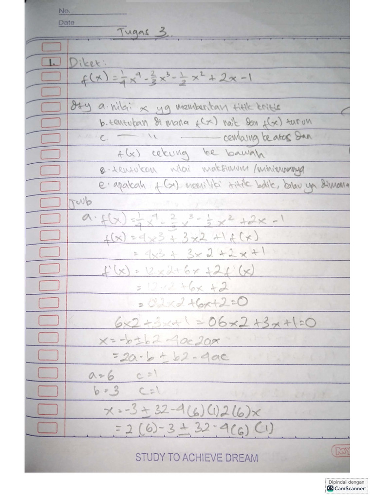 Tugas 3 Kalkulus | PDF