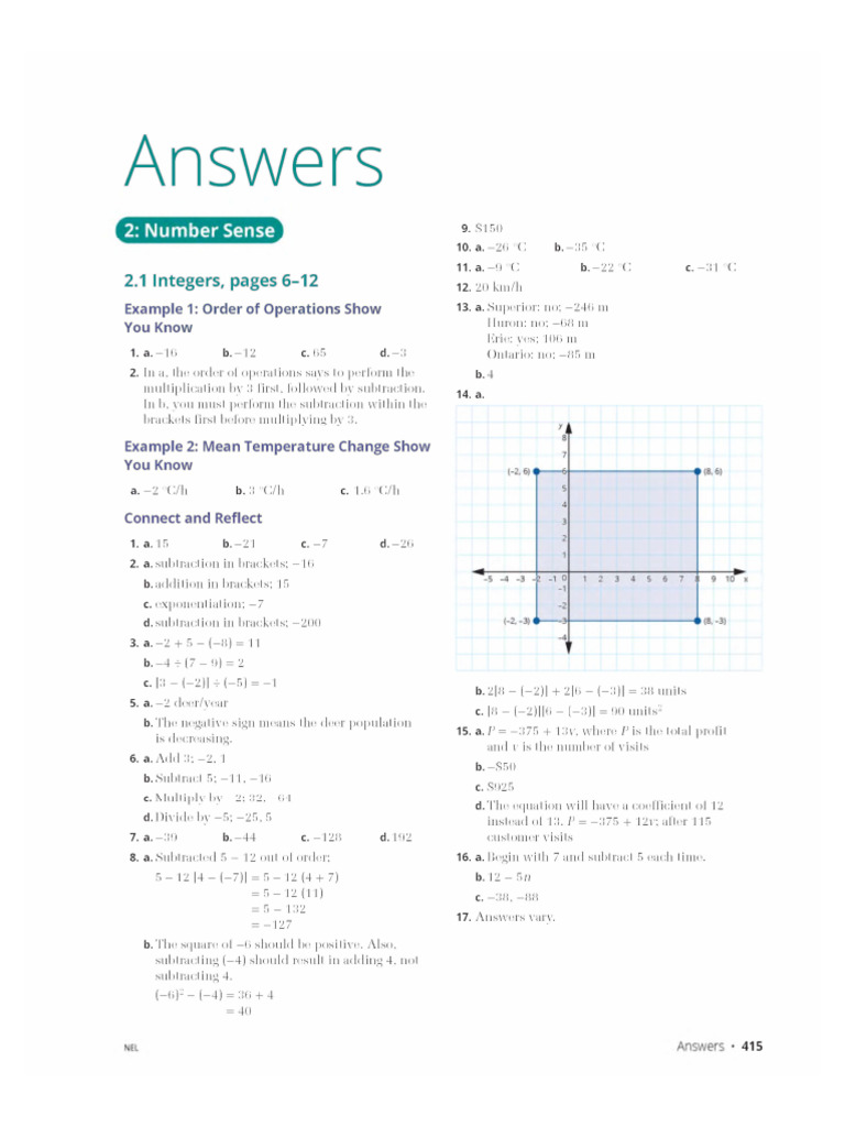 Grade 9 Math Textbook Answers | PDF | Numbers | Rational Number
