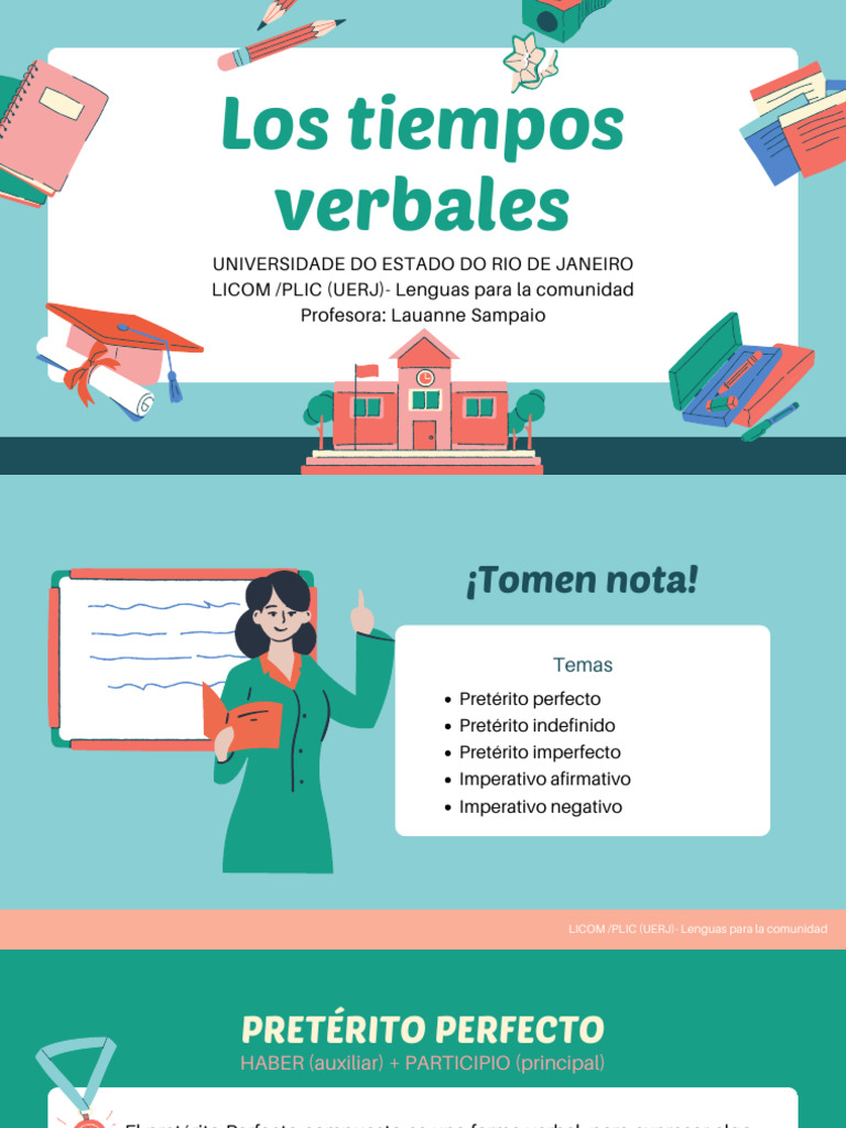 Tiempos Verbales en Español: Guía Completa | PDF | Tipología ...