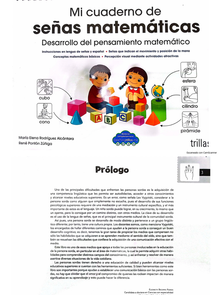 Mi Cuadernillo de Señas Matematicas. MABEL | PDF